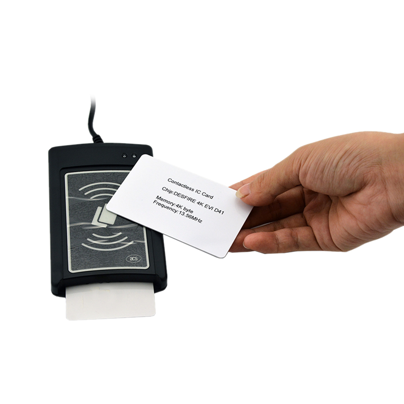 ISO14443 TypeA/B Dual Interface PC/SC Contactless Smart Card Reader ...